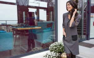 Dress Straight Silhouette In A Female Wardrobe