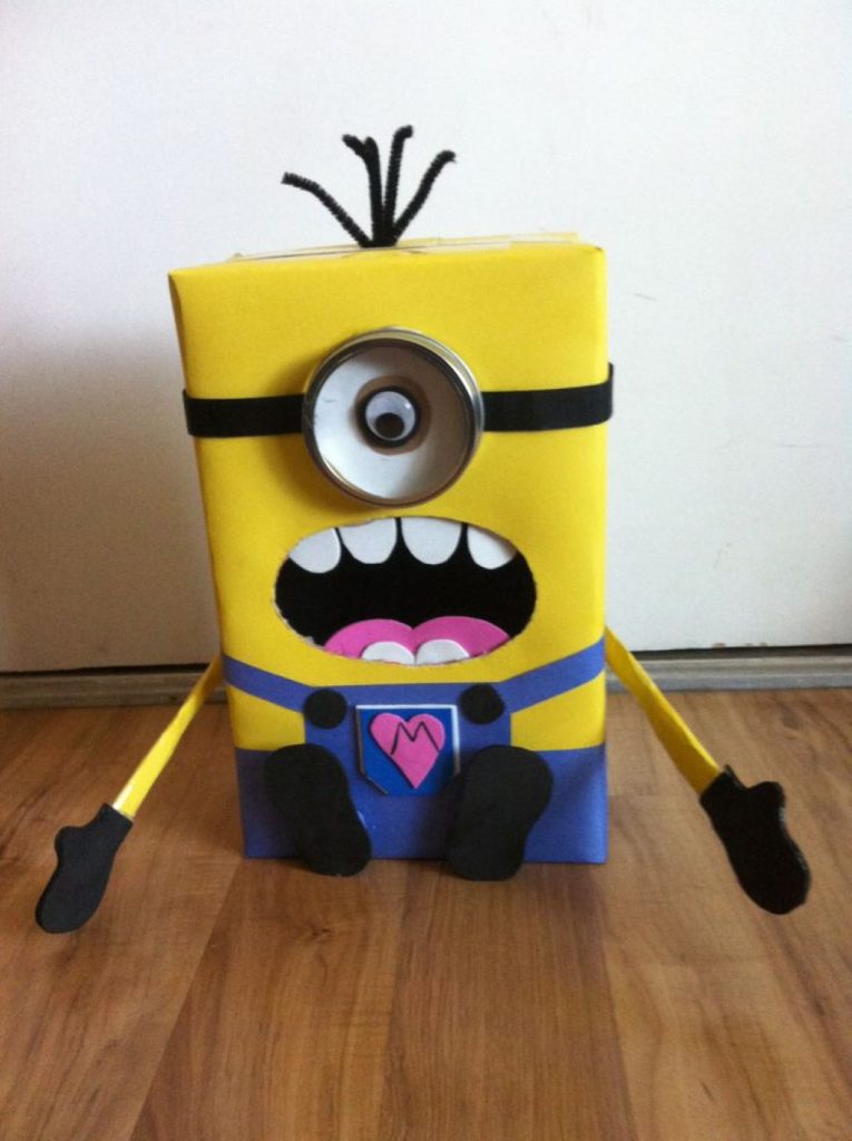 How to Make a Minion Valentine Box? - Think Different