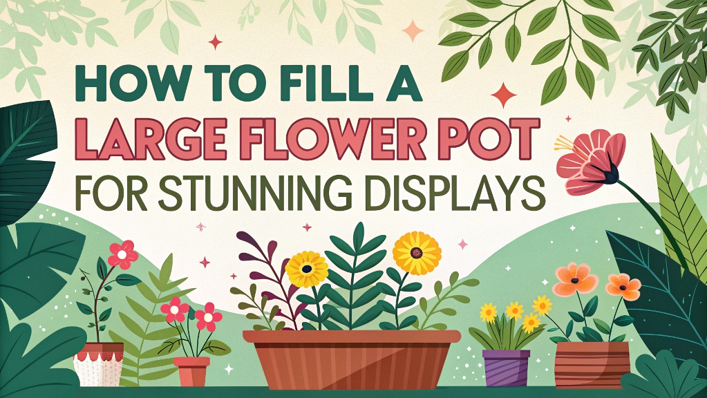 How to Fill a Large Flower Pot for Stunning Displays - Think Different